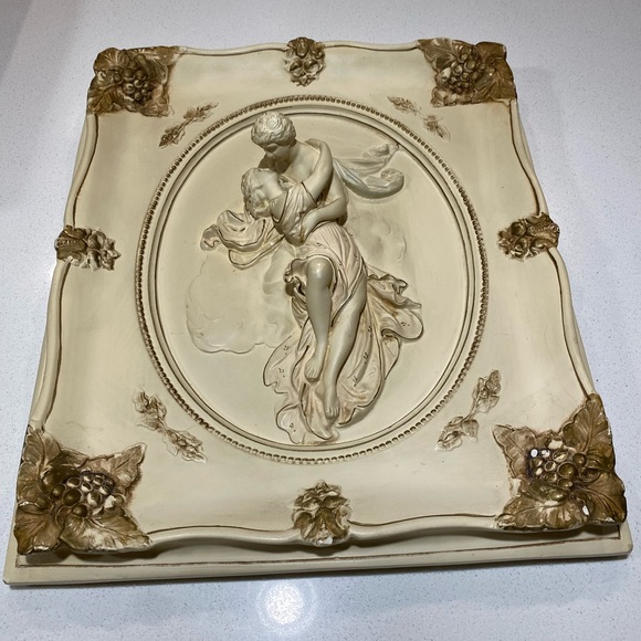 Wall Decor | Alexander Backer Chalkware Wall Freize Art Plaques 3d Gold ...